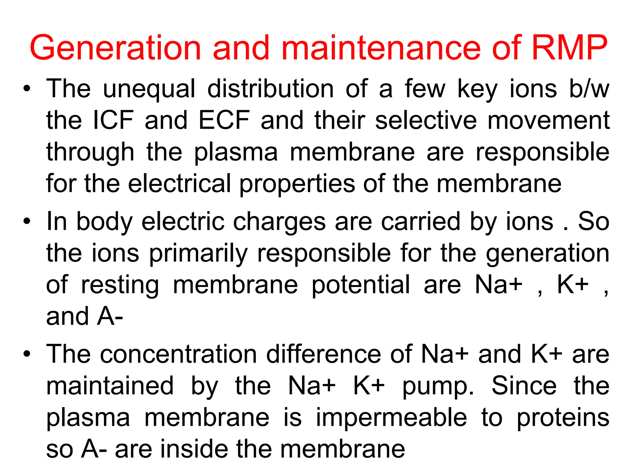 Membrane and Resting Membrane potential .ppt