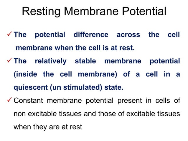 Membrane and Resting Membrane potential .ppt