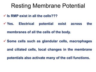 Membrane and Resting Membrane potential .ppt