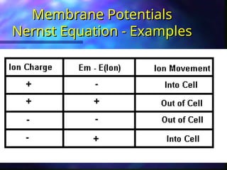 MEMBRANE POTENTIAL definition and clarificationppt | PPT