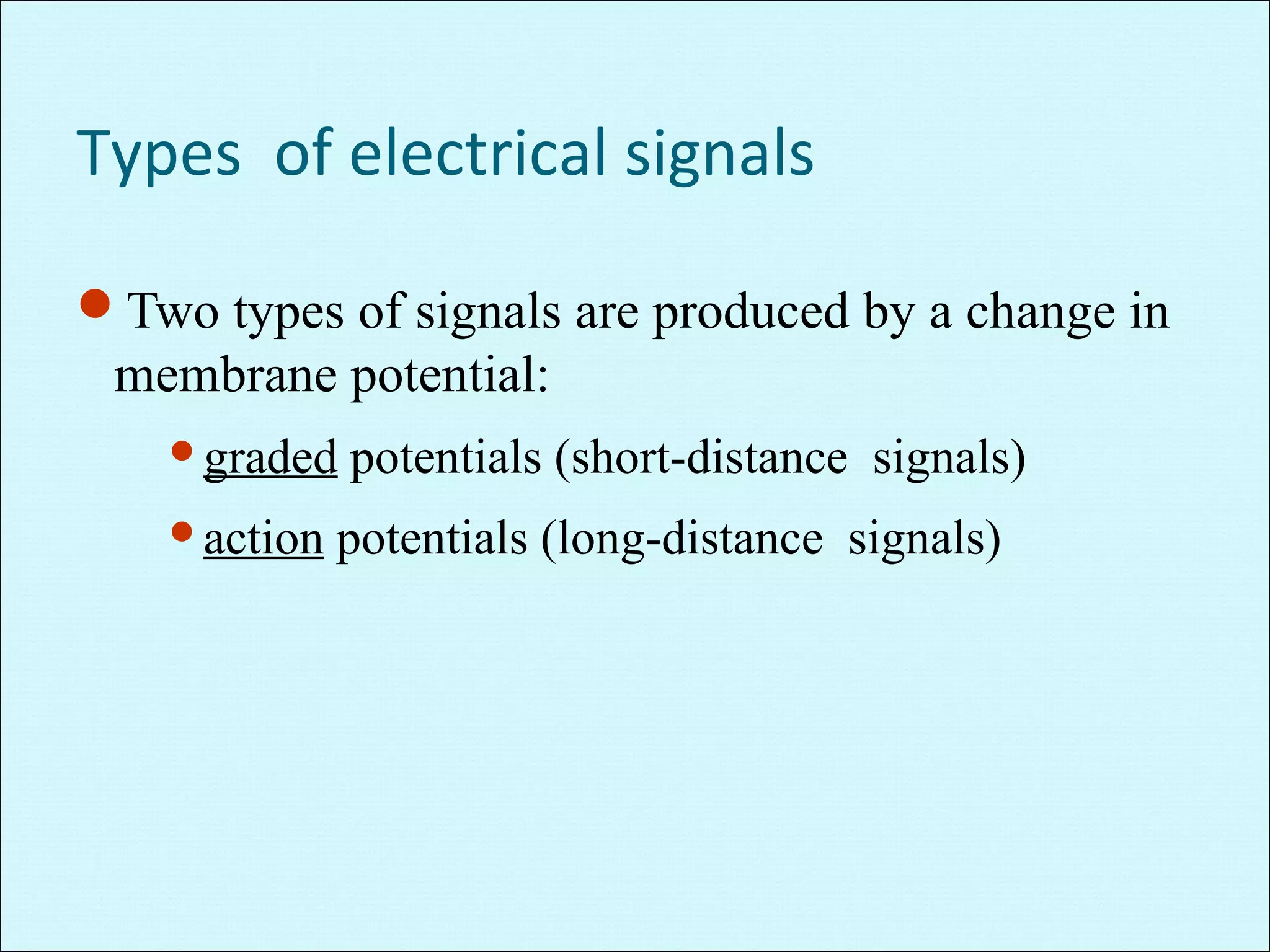 Membrane potential + action potential | PPT