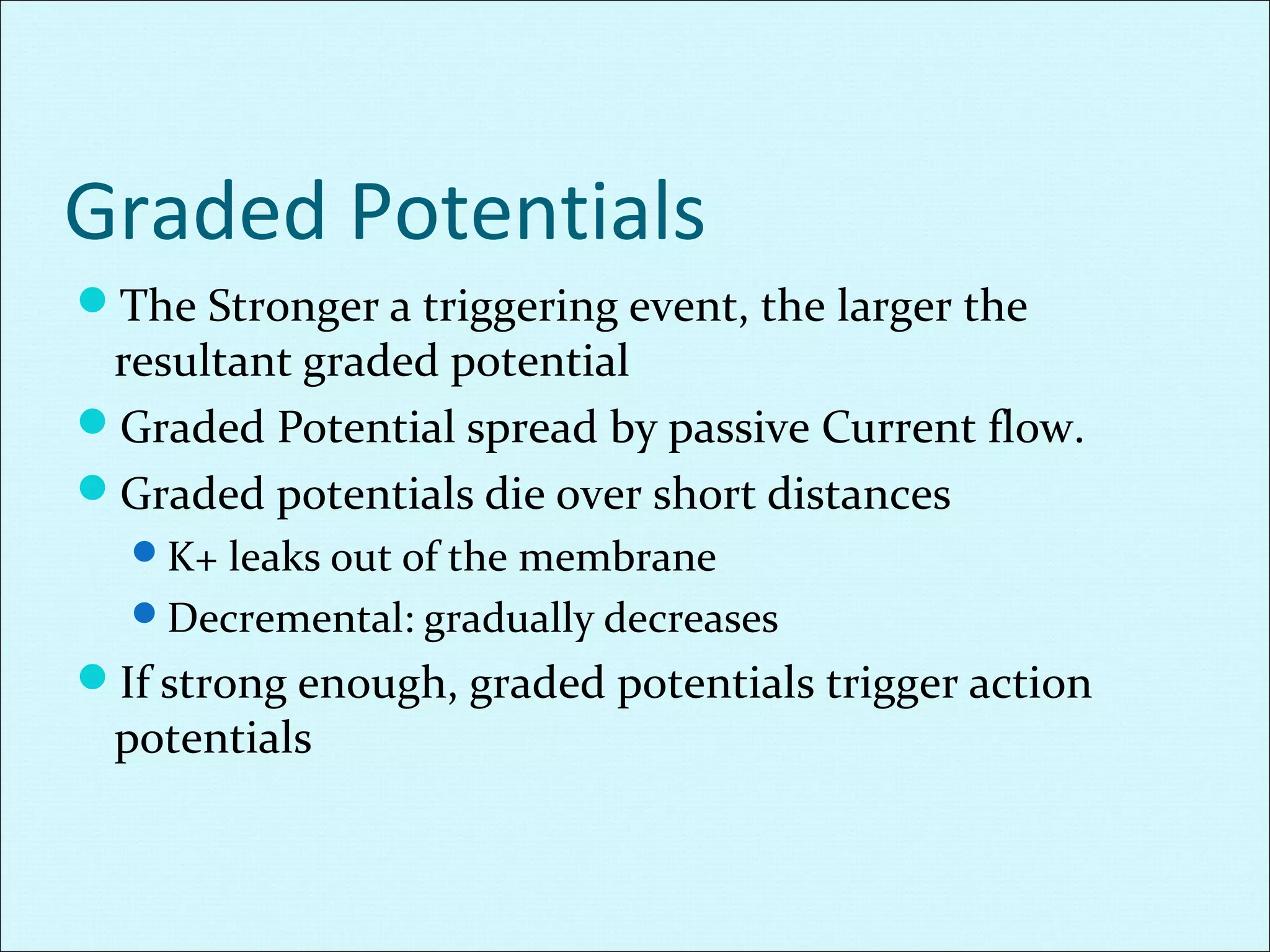Membrane potential + action potential | PPT
