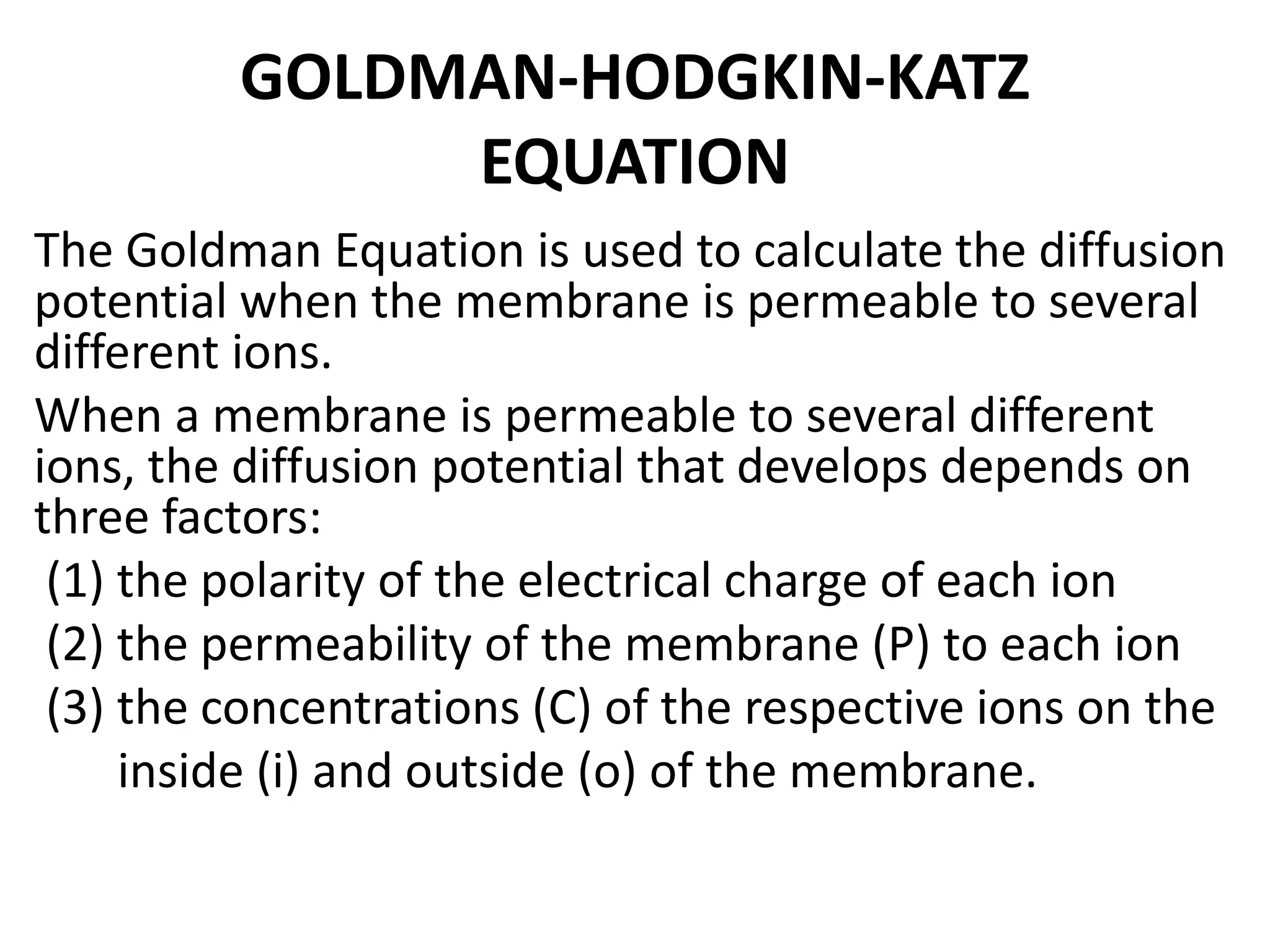 Membrane potentials | PPTX