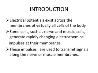 Membrane potentials | PPTX