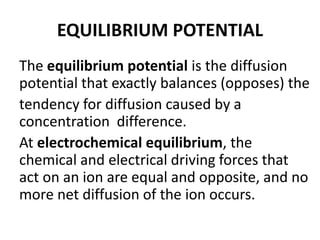 Membrane potentials | PPTX