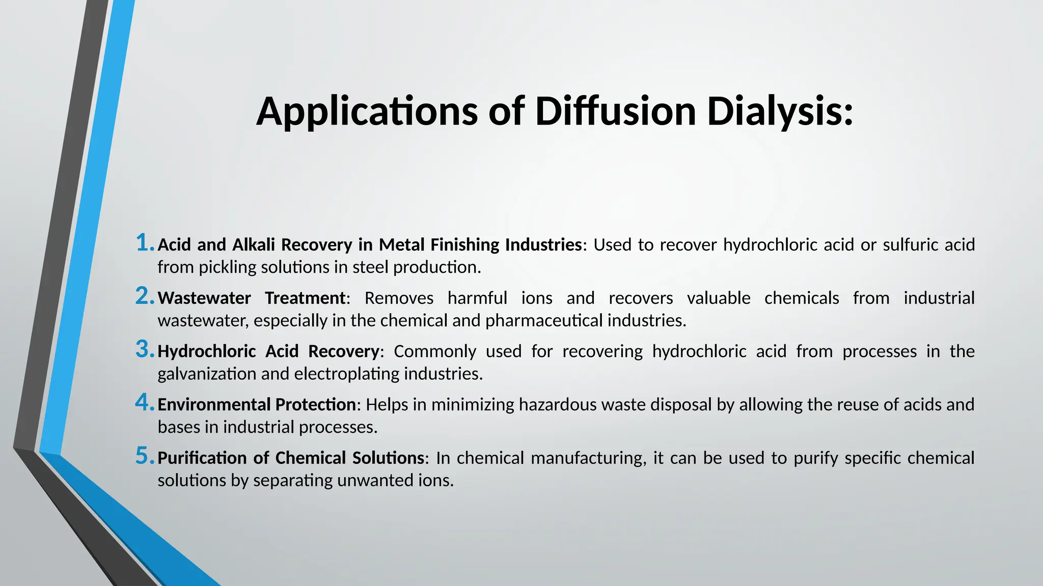 Membrane technology ,Diffusion dialysis ,advantages/disadvantages | PPTX