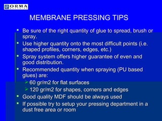 Membrane pressing technologies | PPS