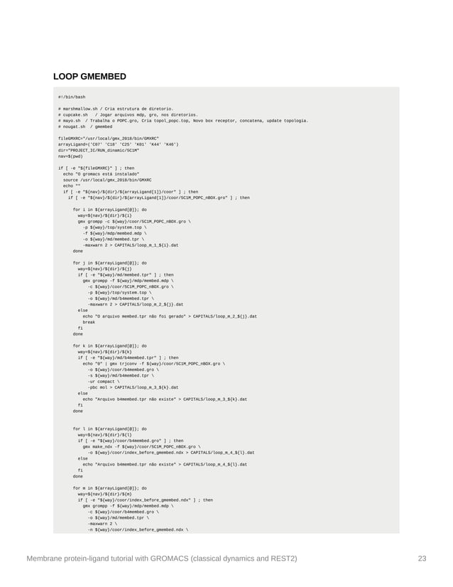 Membrane Protein Ligand Tutorial With Gromacs Pdf Chemistry Science