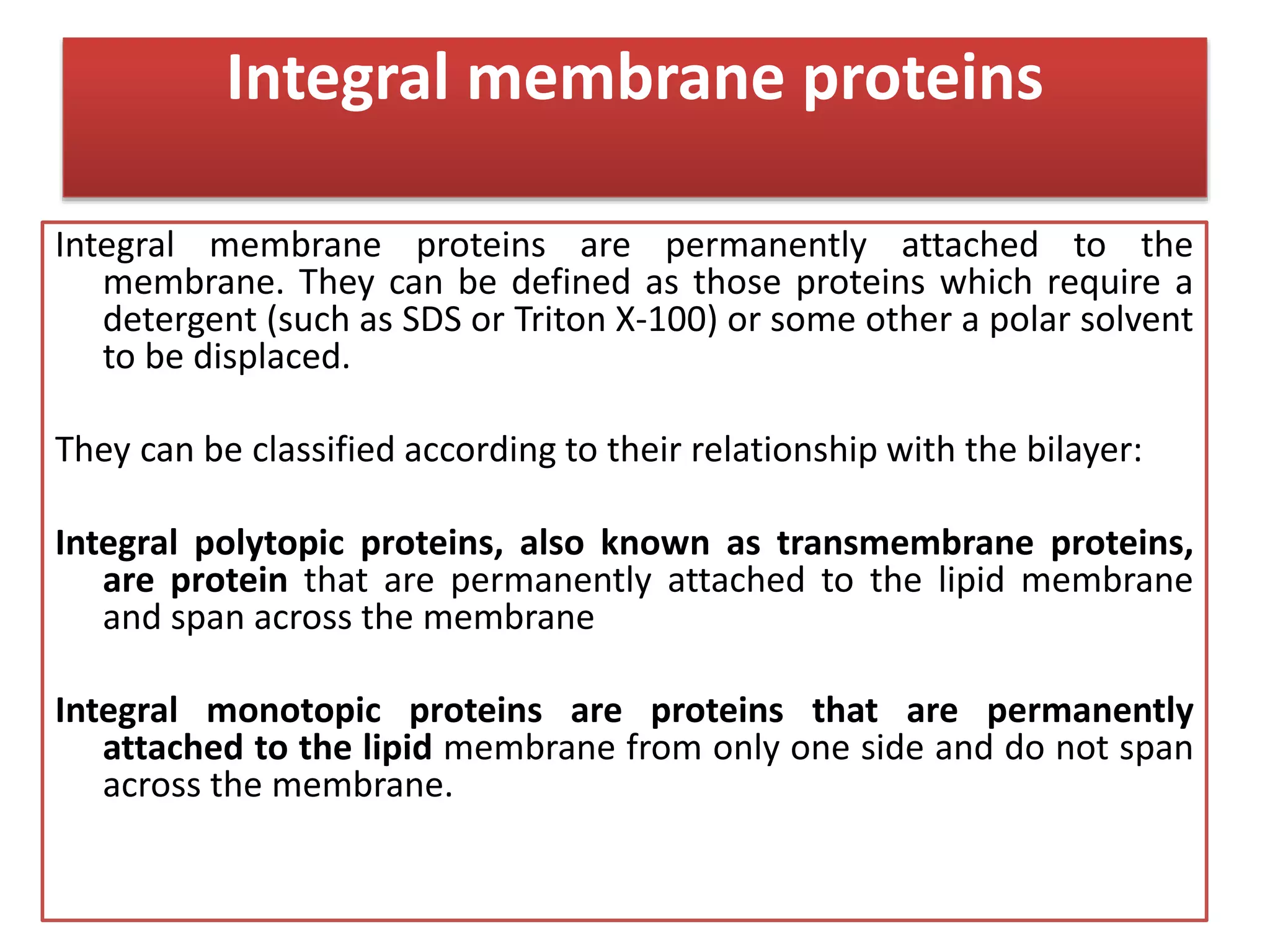 Membrane proteins | PPTX