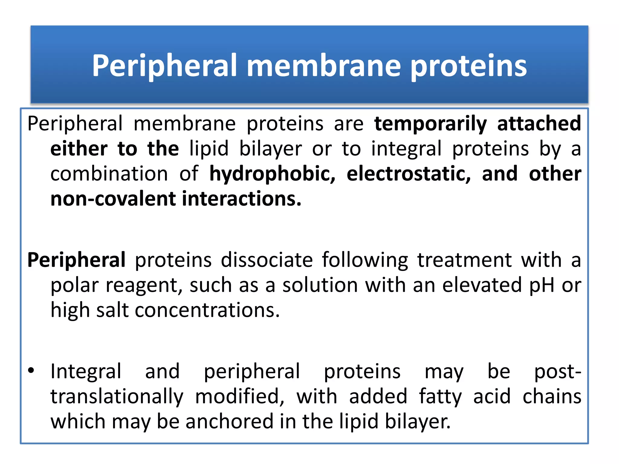 Membrane proteins | PPTX