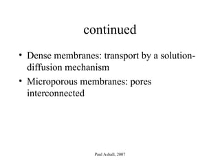presentation on theory of Membranes.ppt