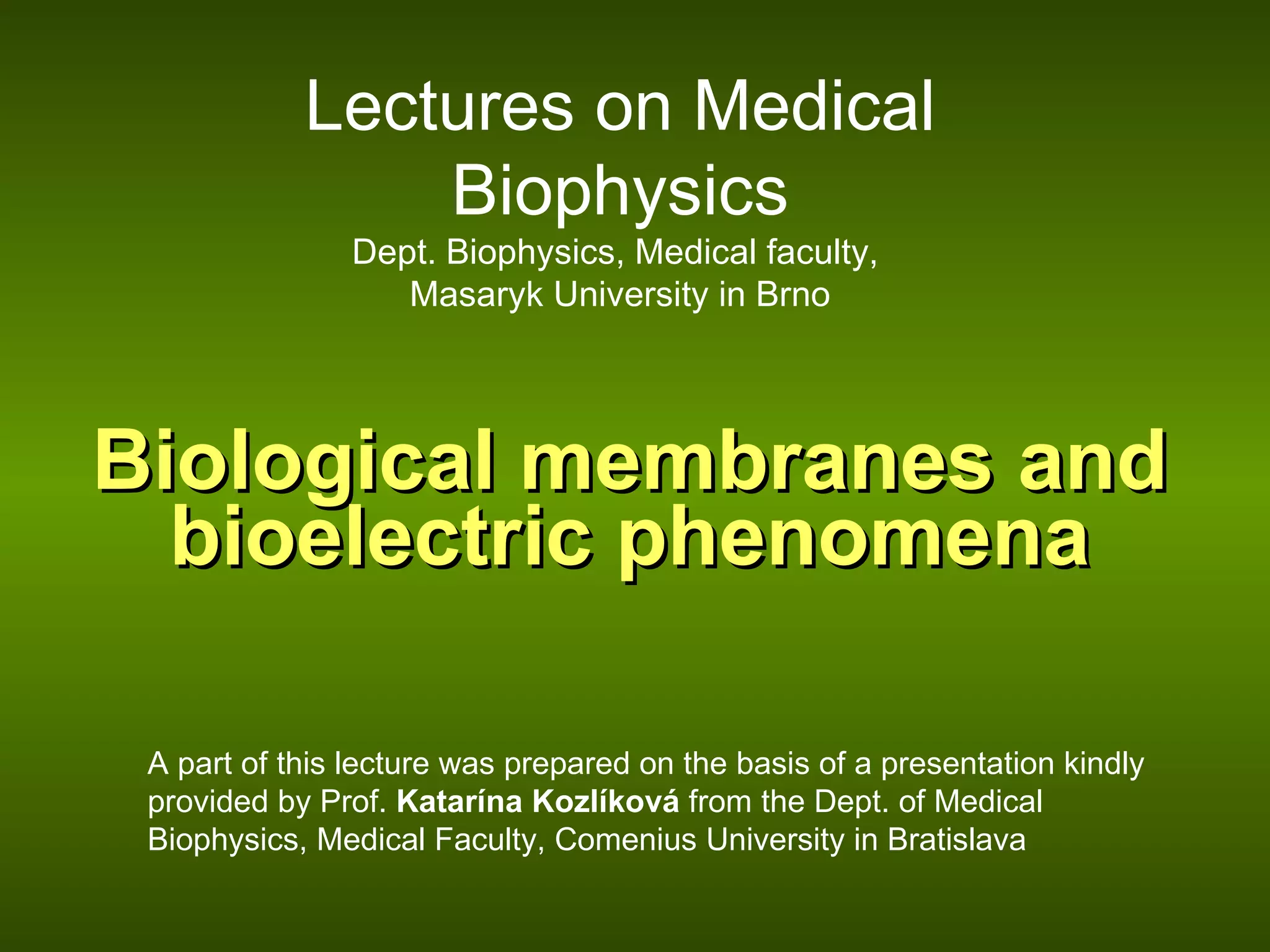 Membranes new | PPT