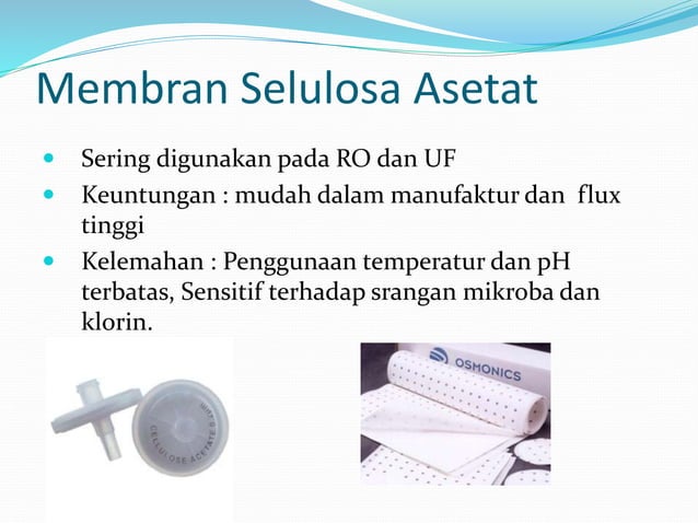 Penyaringan dengan Membran | PPTX