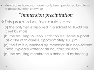 Membrane separation | PPTX