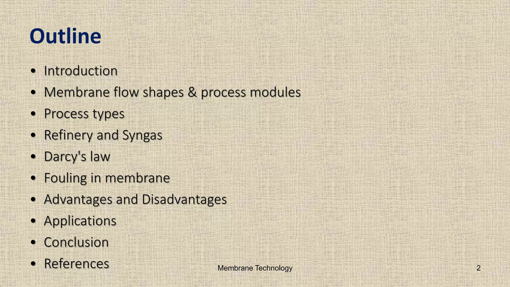 Membrane separation | PPTX