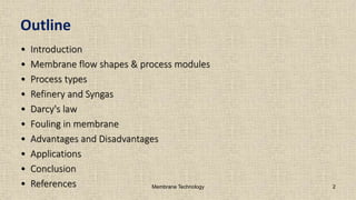 Membrane separation | PPTX