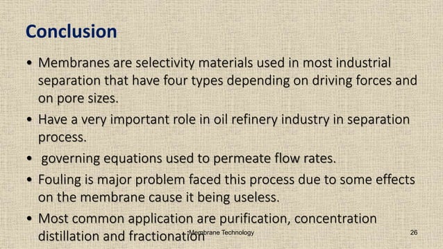 Membrane separation | PPTX | Chemistry | Science