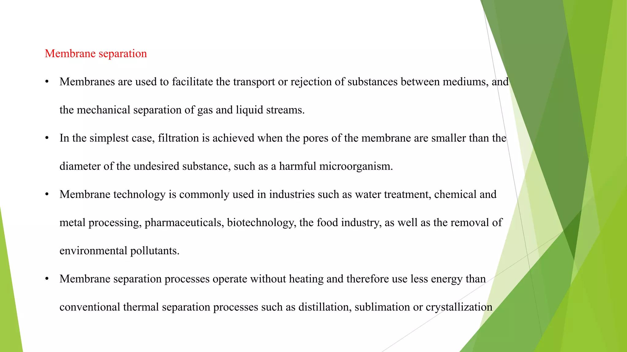 Membrane separation.pptx