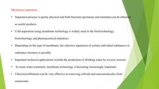 Membrane separation.pptx