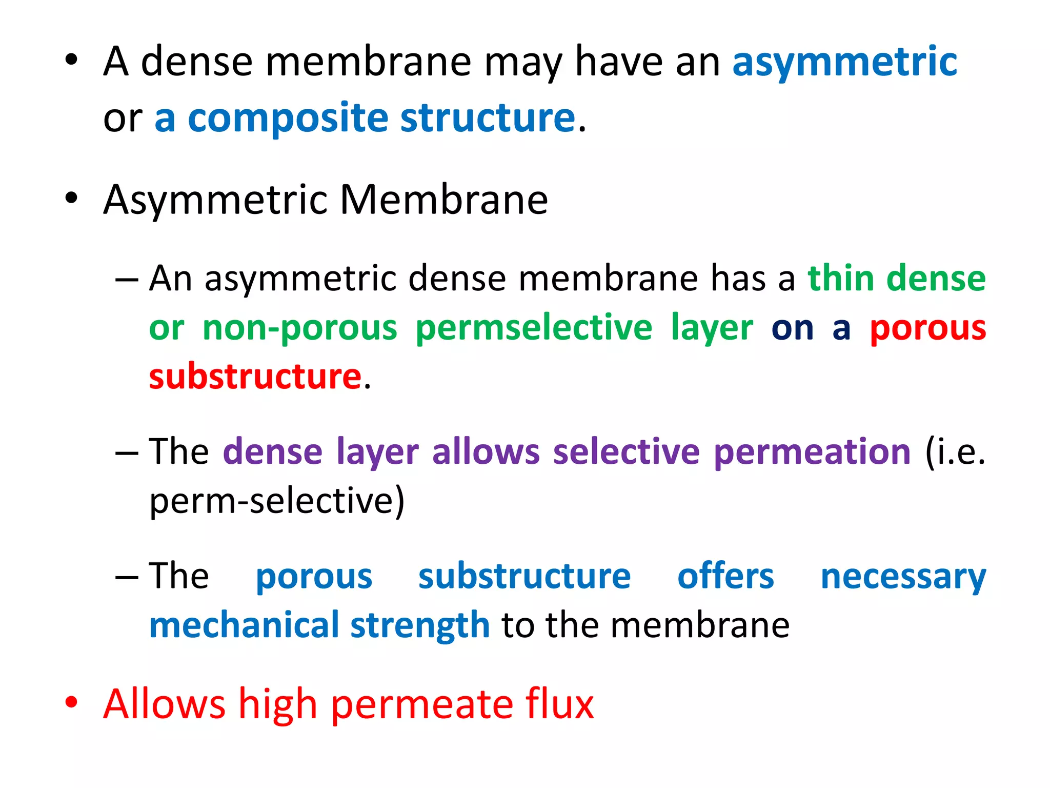 Membrane separation process | PPTX