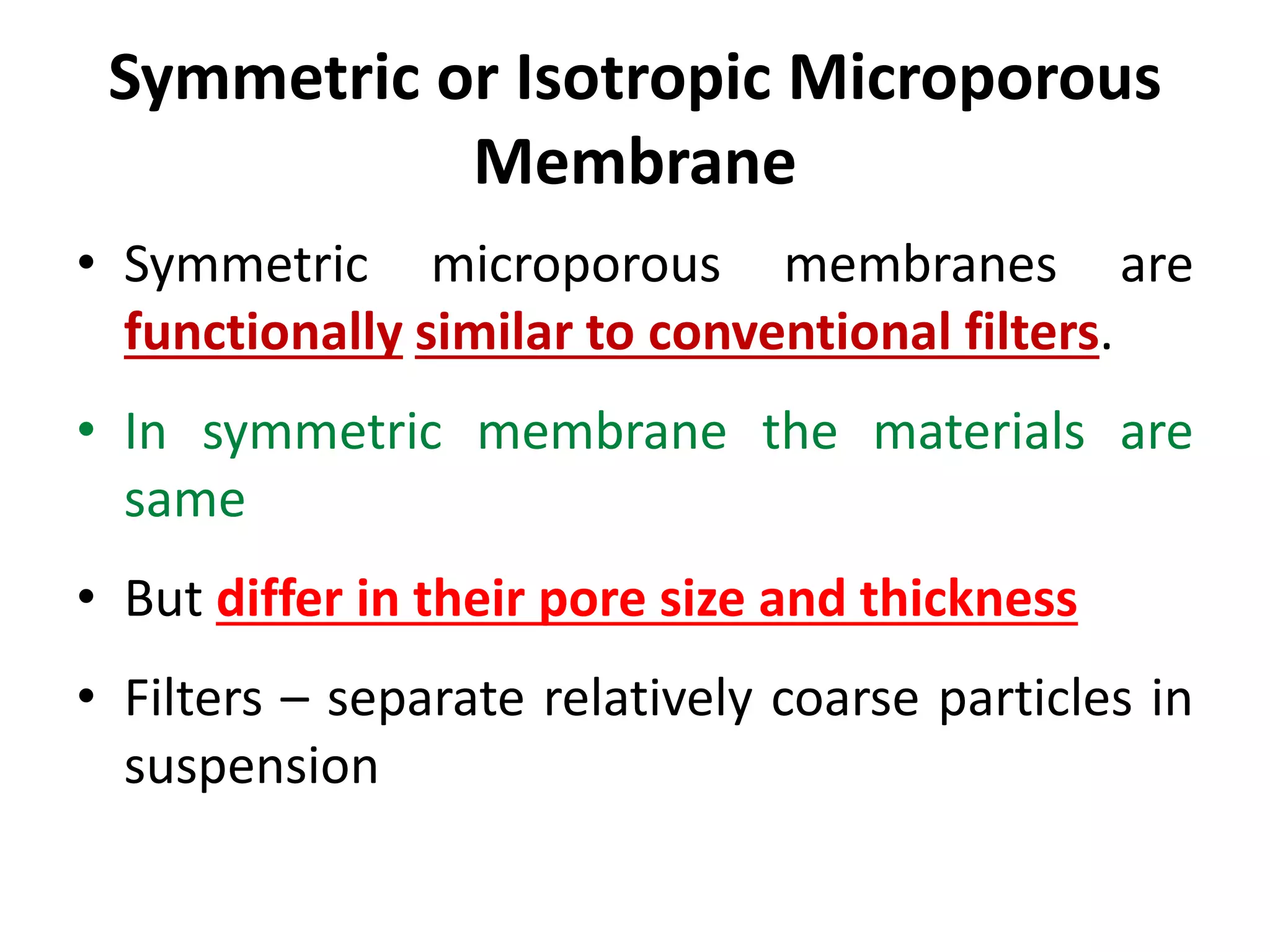 Membrane separation process | PPTX