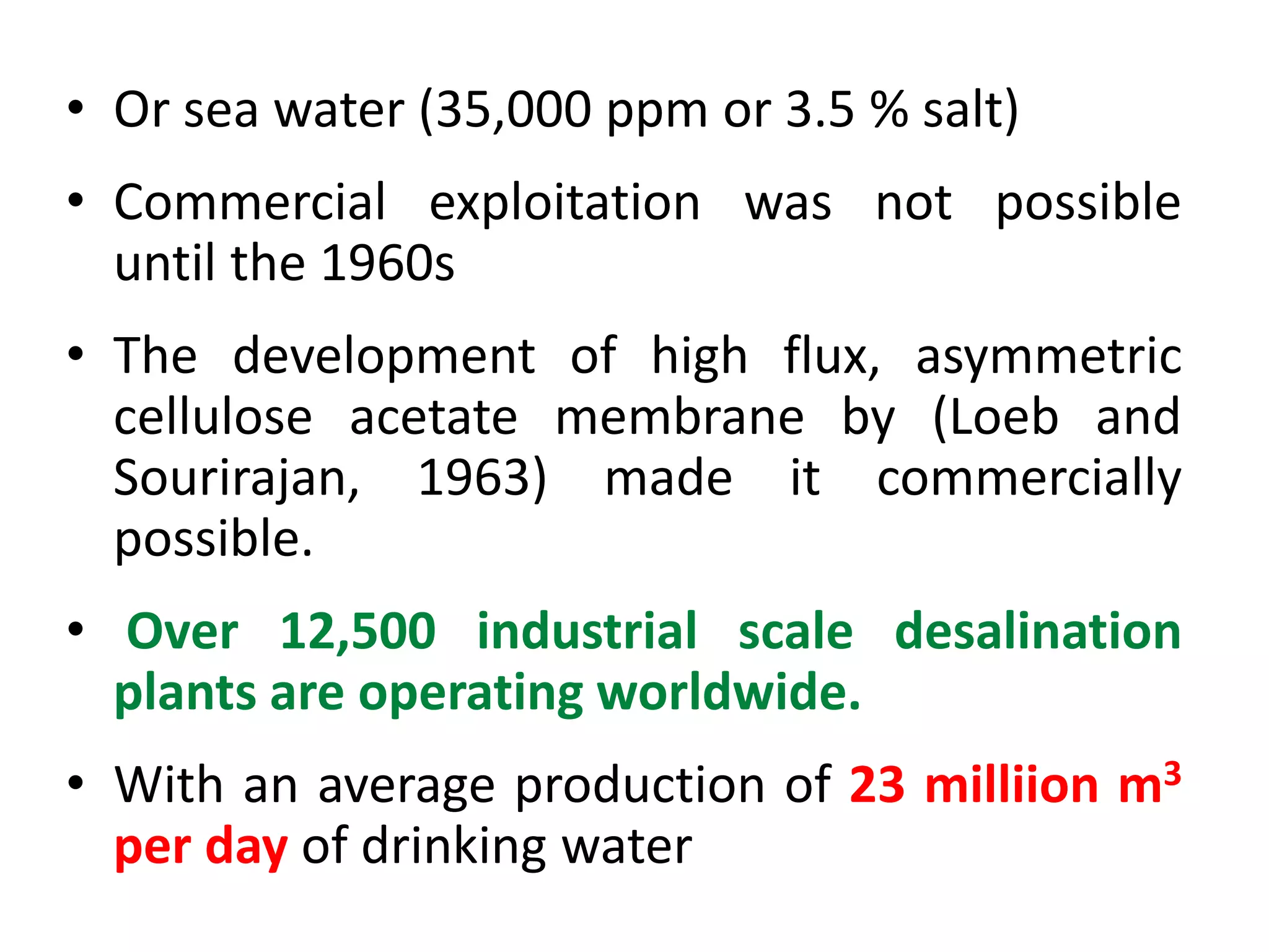 Membrane separation process | PPTX