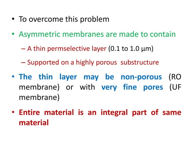 Membrane separation process | PPTX | Chemistry | Science