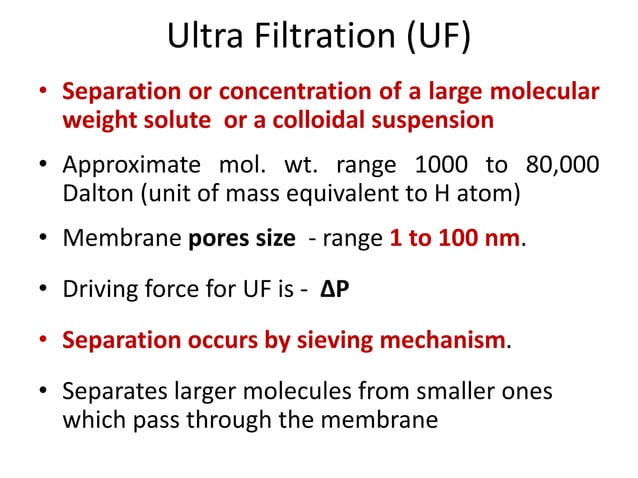 Membrane separation process | PPTX | Chemistry | Science