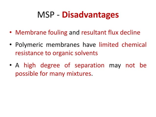Membrane separation process | PPTX | Chemistry | Science