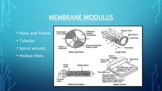 Membrane separation process | PPTX