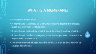 Membrane separation process | PPTX
