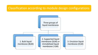 Membrane separation processes | PPTX