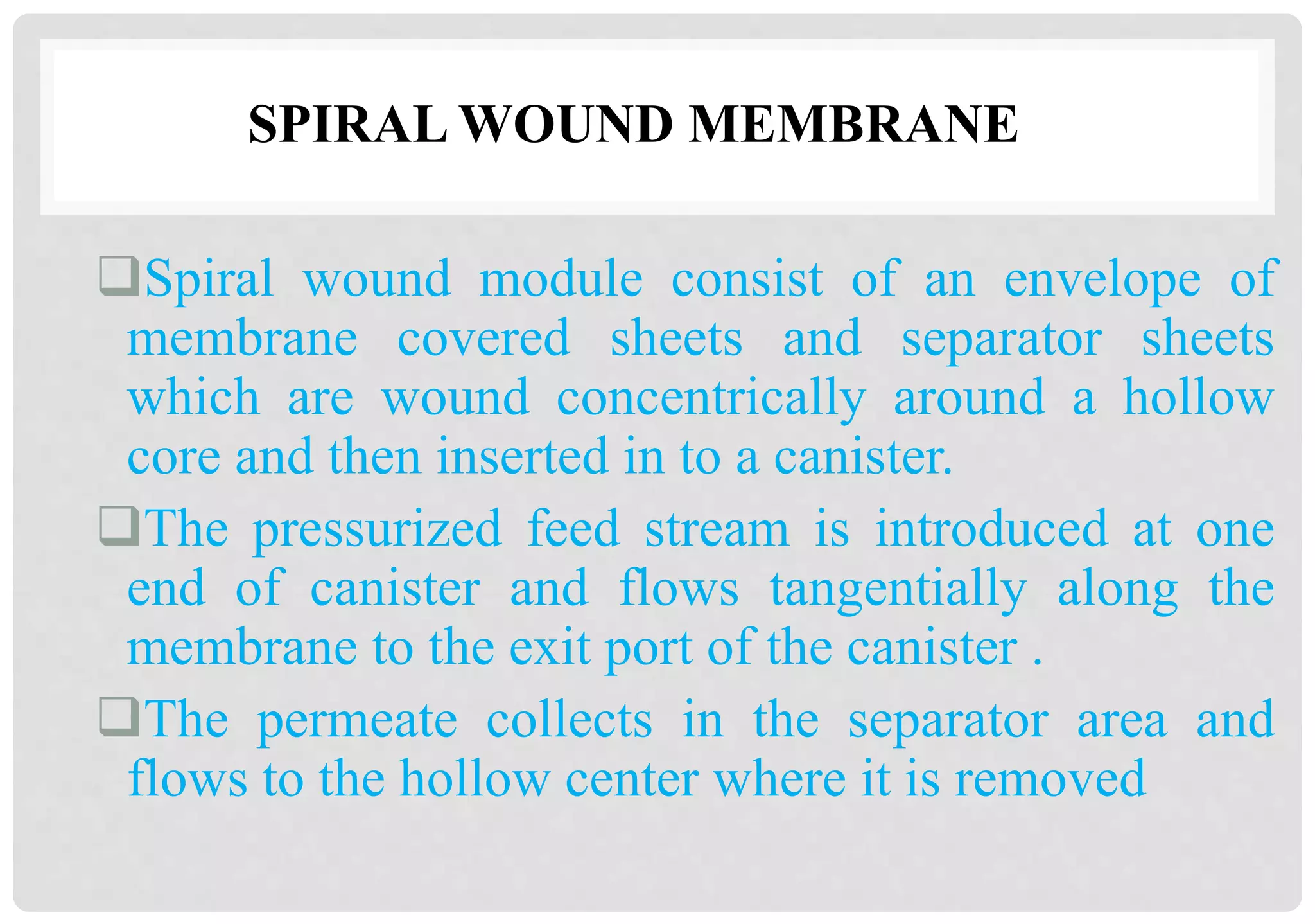 Membrane separation technology | PPTX