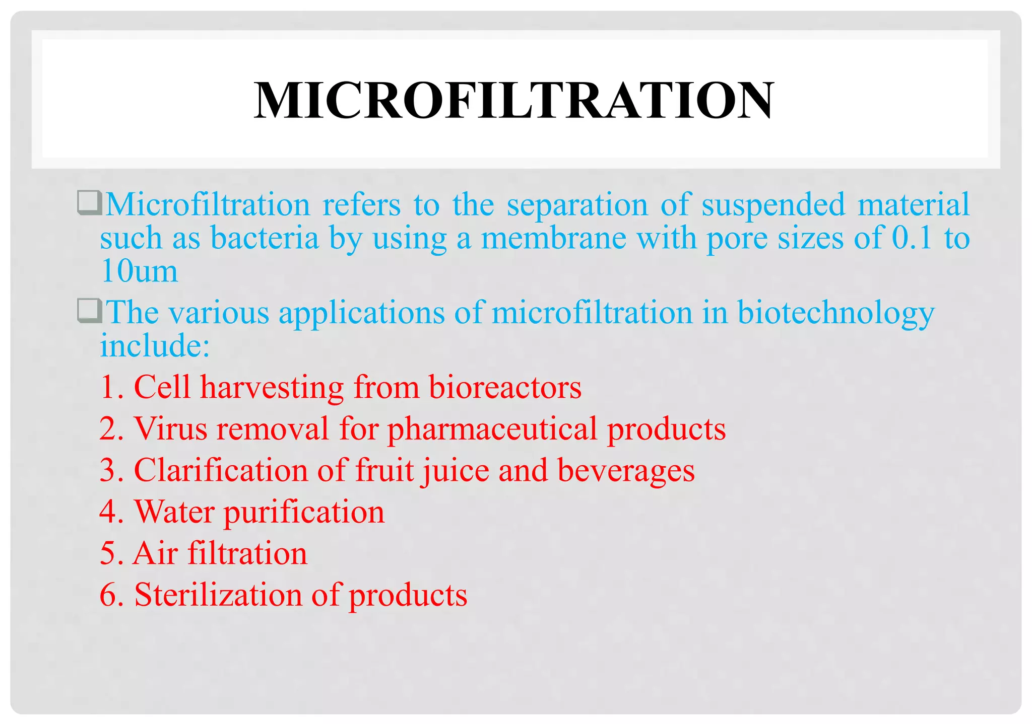 Membrane separation technology | PPTX