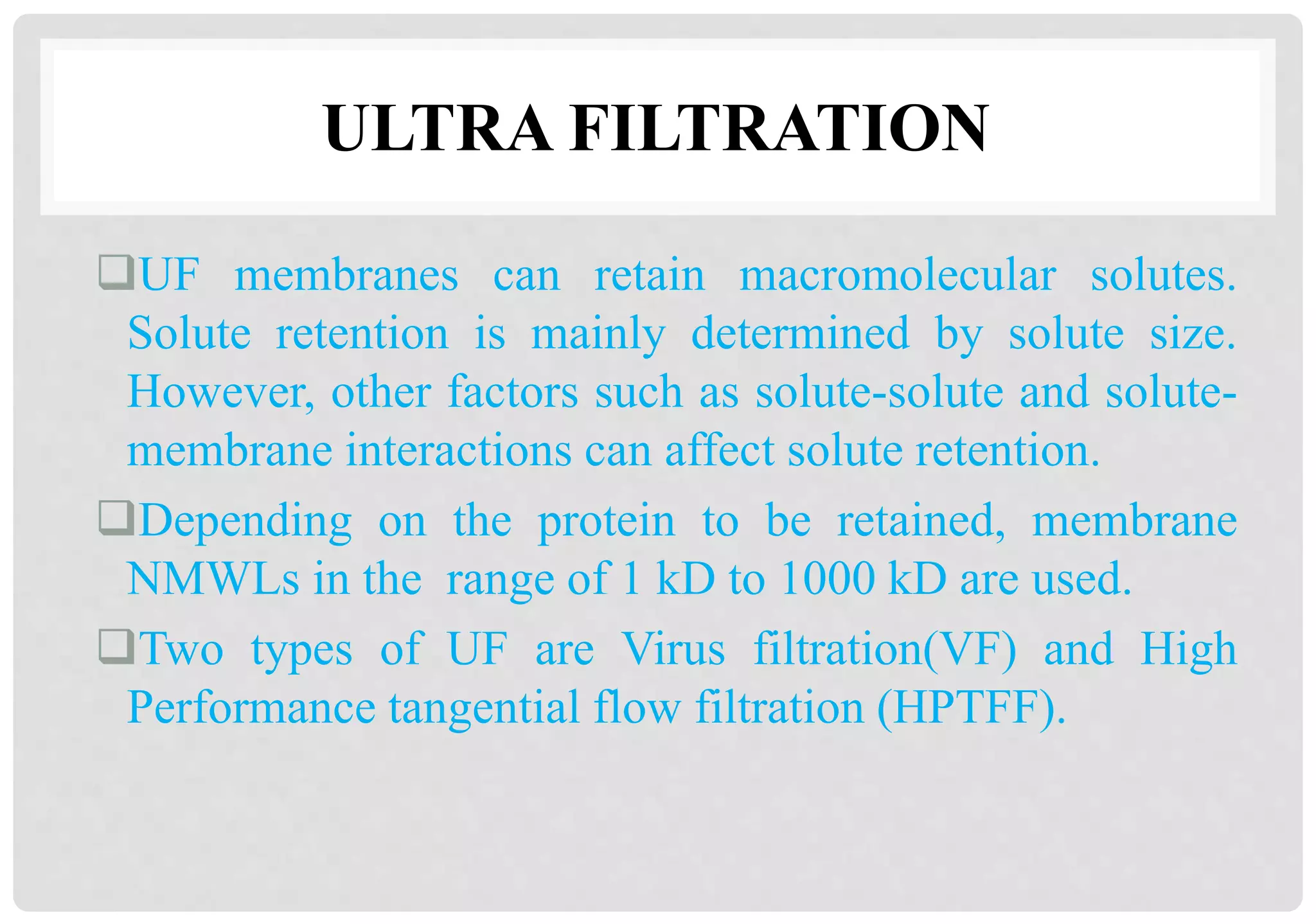 Membrane separation technology | PPTX