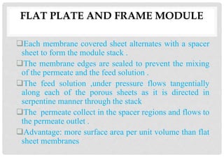 Membrane separation technology | PPTX