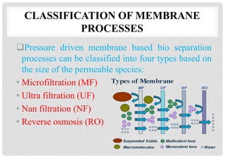 Membrane separation technology | PPTX
