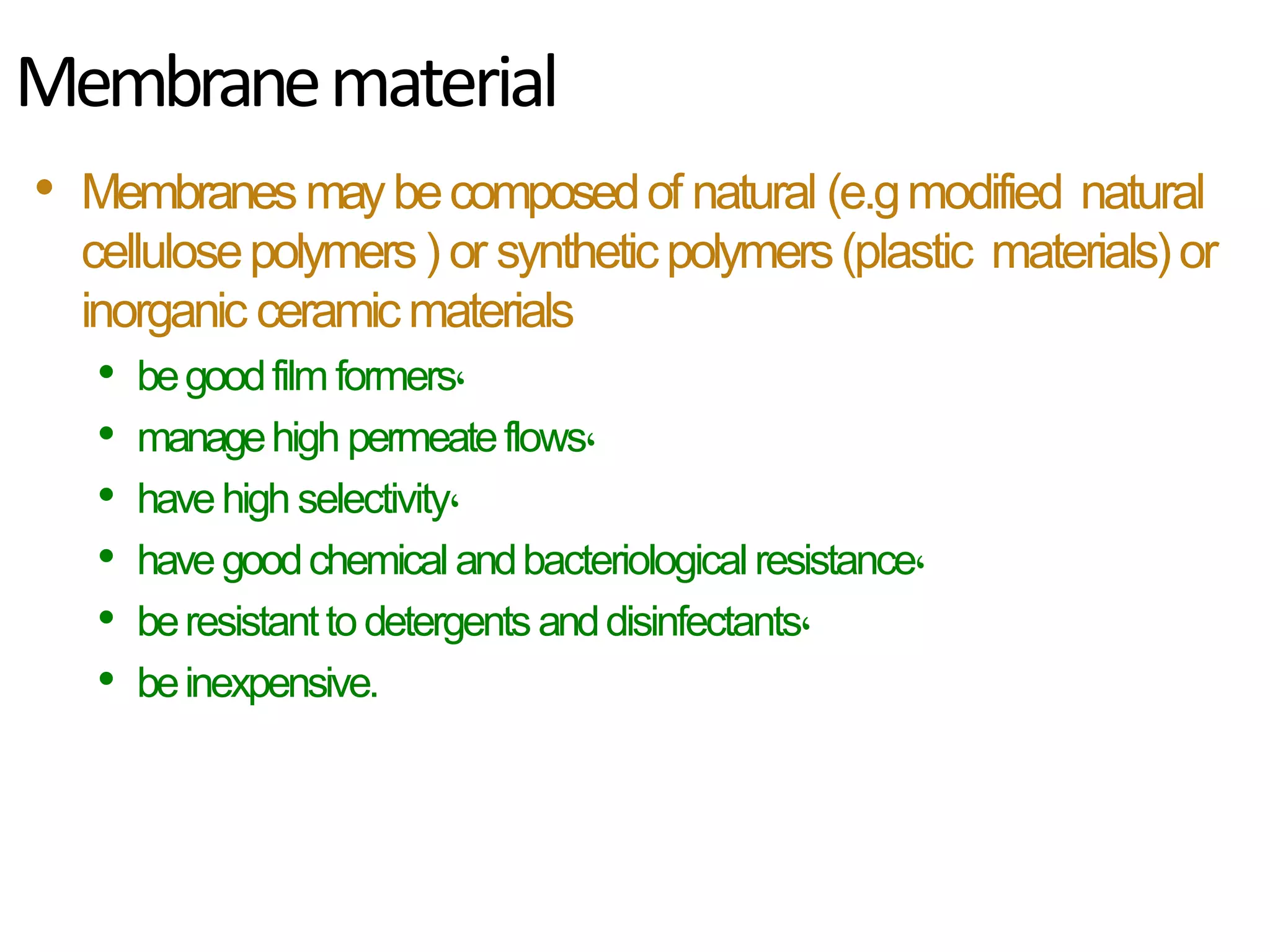 Membrane seperation in milk technology | PDF