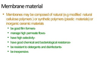Membrane seperation in milk technology | PDF