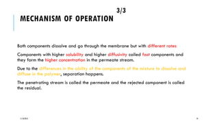 Membrane gas separation | PPTX