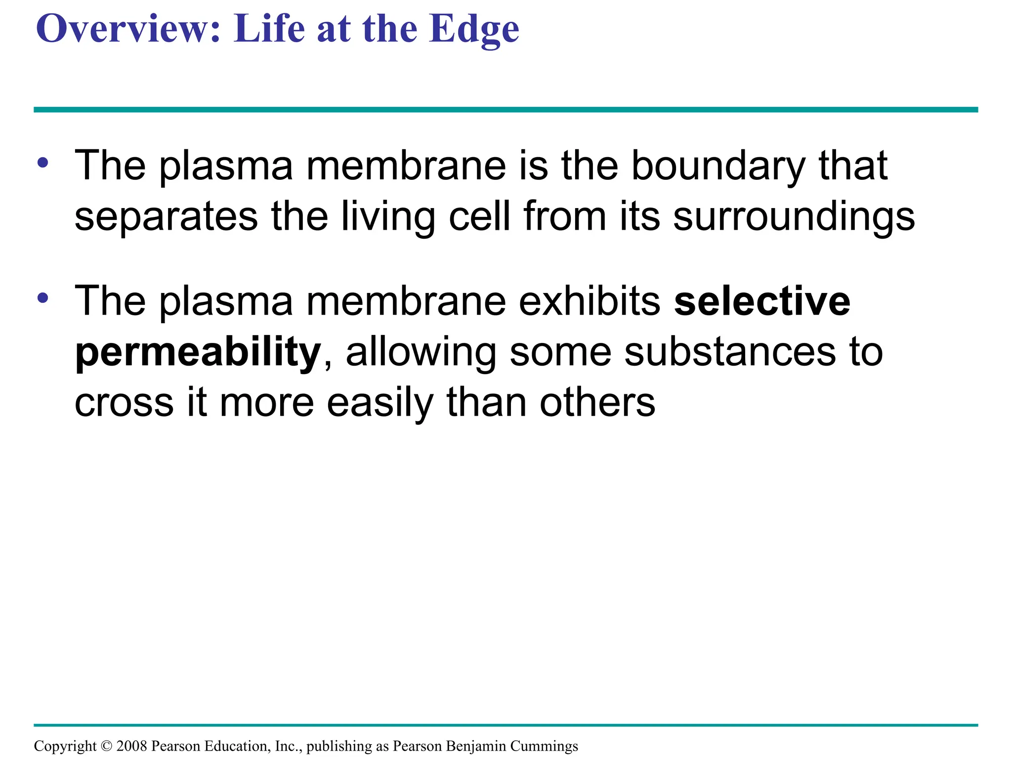 Membrane Structure and Function campbell | PPT