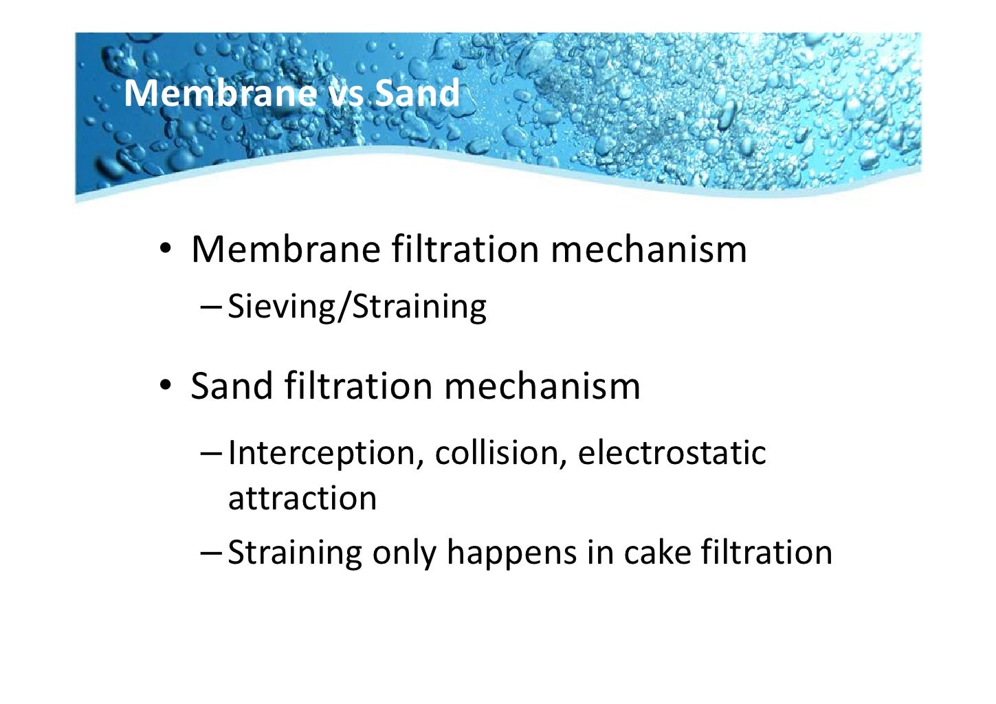 Membrane technology