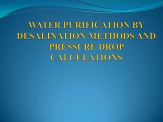 Desalination of Sea Water using Membrane technology | PPTX