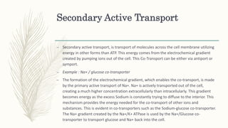 Membrane transport | PPT