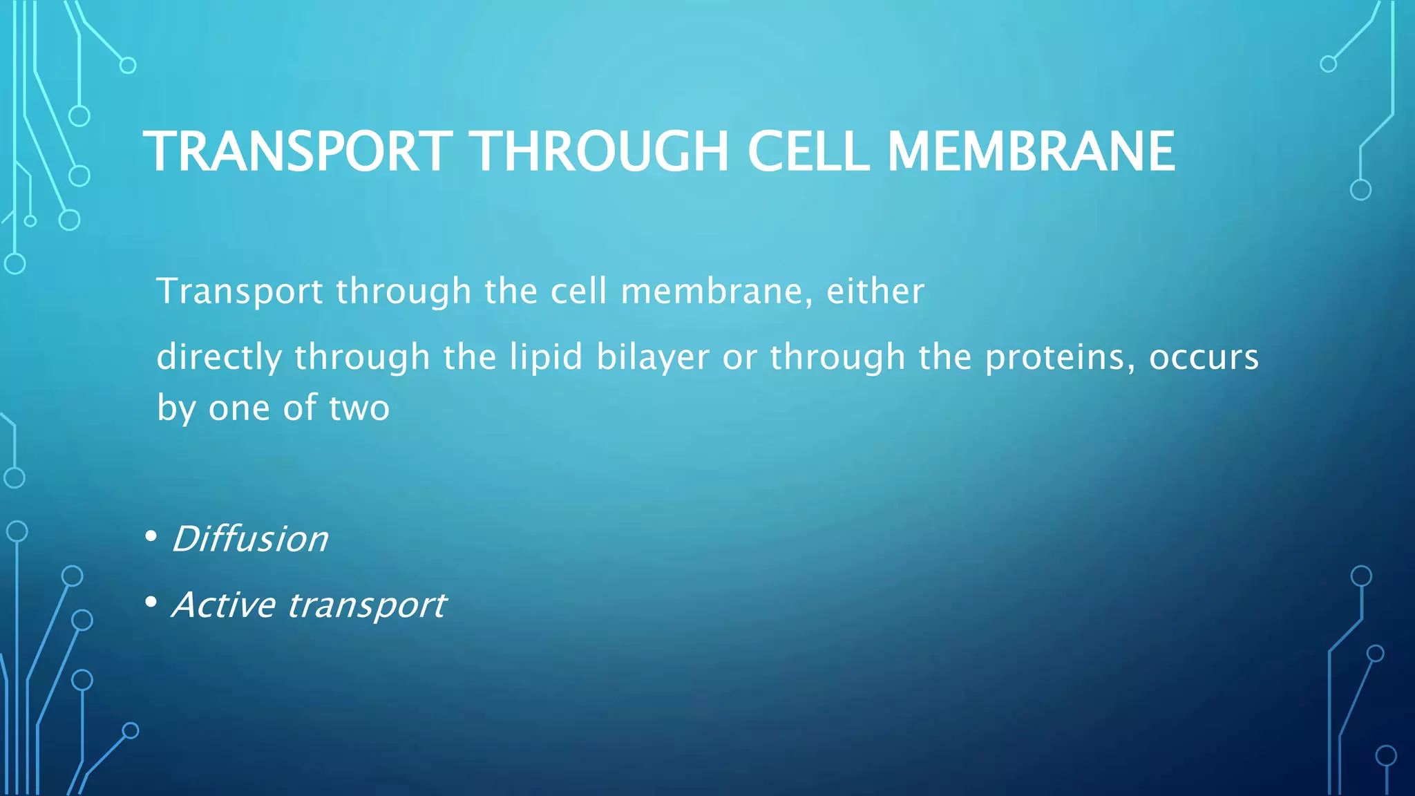 Membrane transport | PPTX