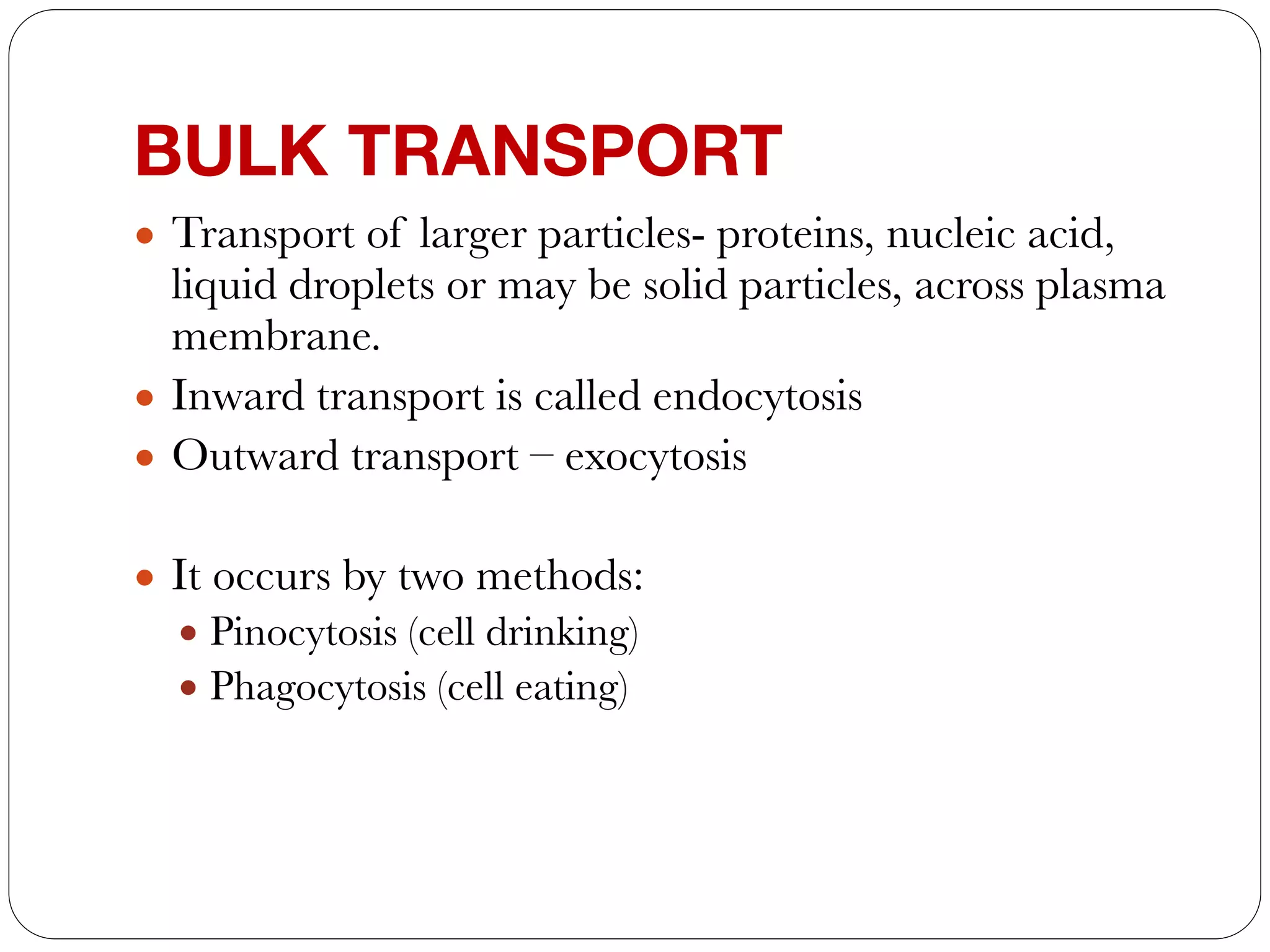 Membrane transport biochemistry for nurses | PDF