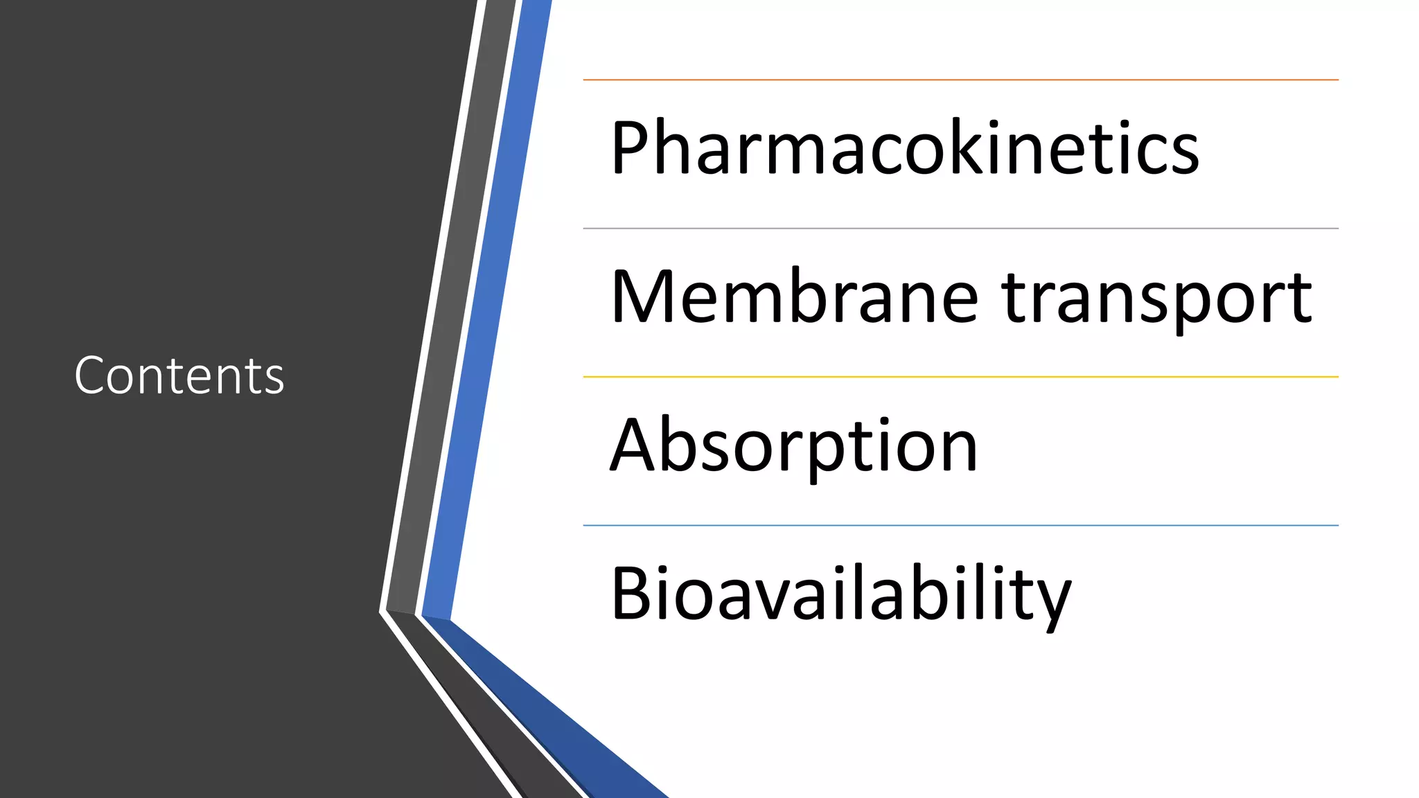 Membrane transport and absorption | PPTX