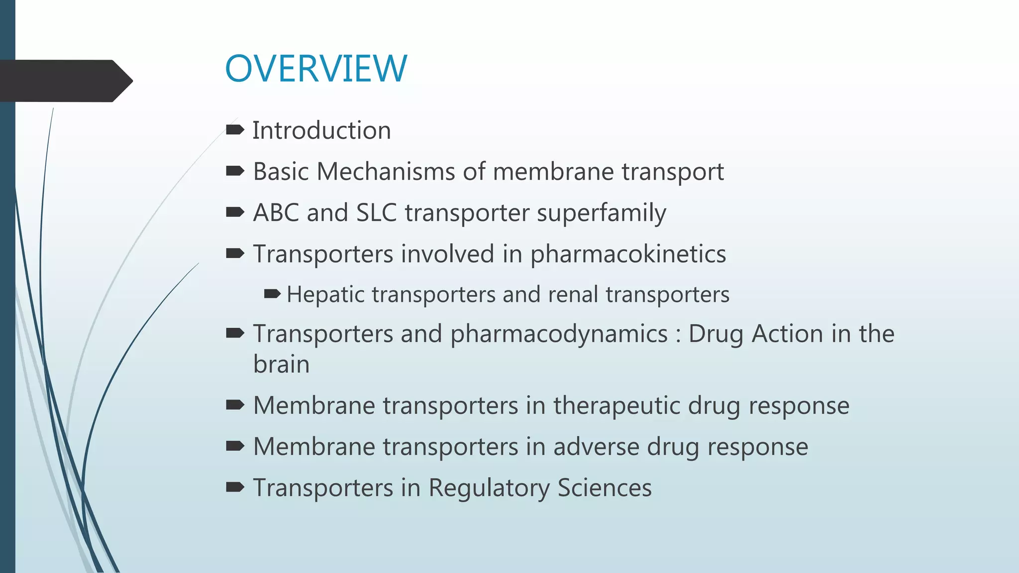 Membrane transporters | PPTX