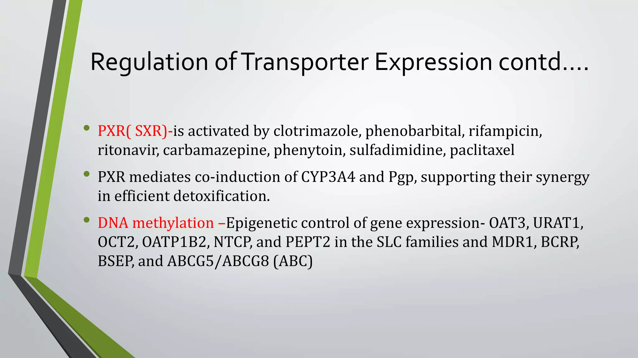 Membrane transporters and drug response | PPTX