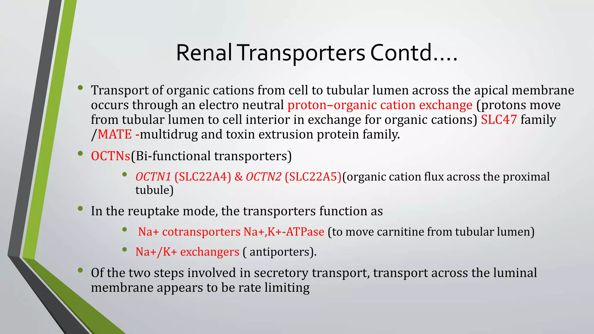 Membrane transporters and drug response | PPTX